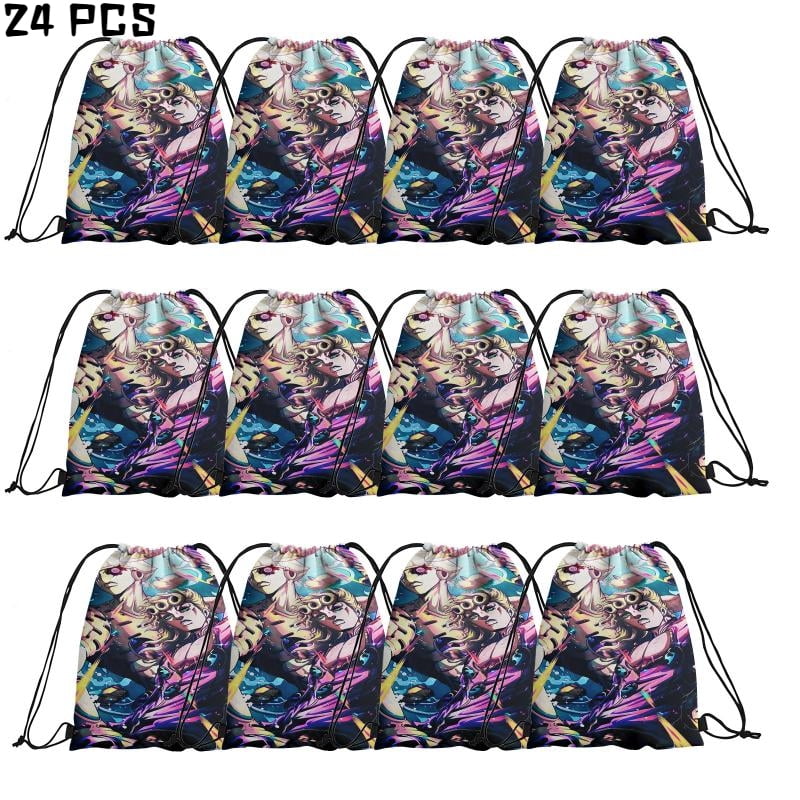 Lheaggik 24 packs Anime Character Jotaro Candy Drawstring Bag ...
