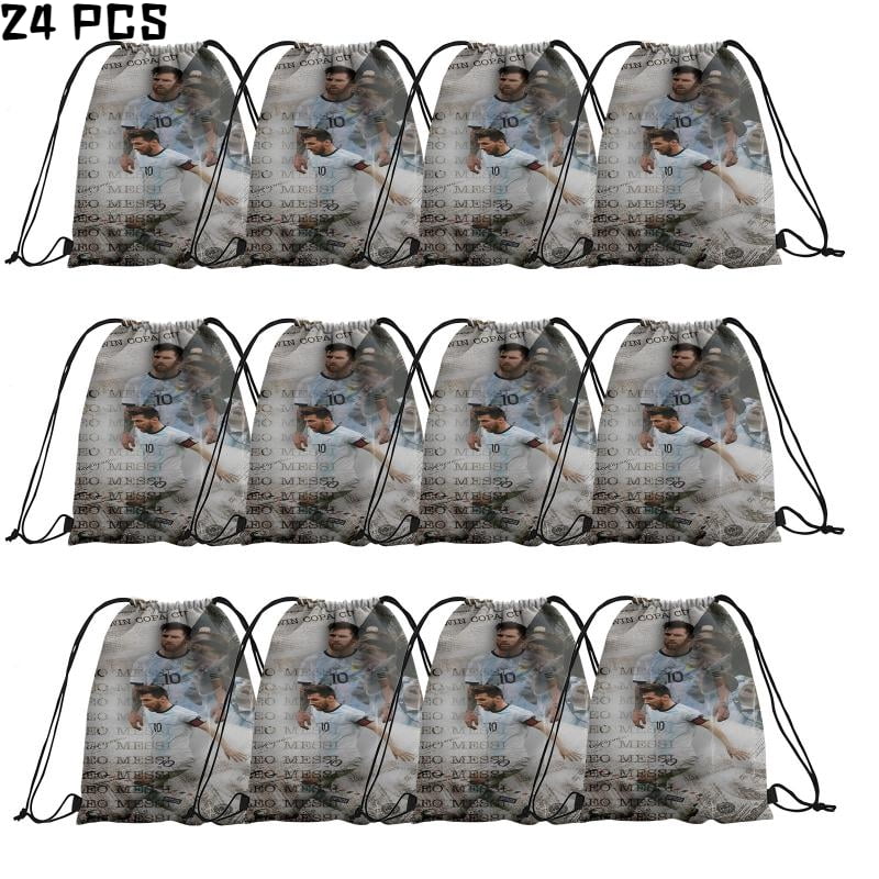Lheaggik 24 packs Football Star candy drawstring bag drawstring goodie favor bags for boys and ...