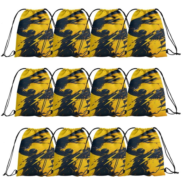 Lheaggik 24 pcs Pika-chu candy drawstring bag Pokemon drawstring goodie ...