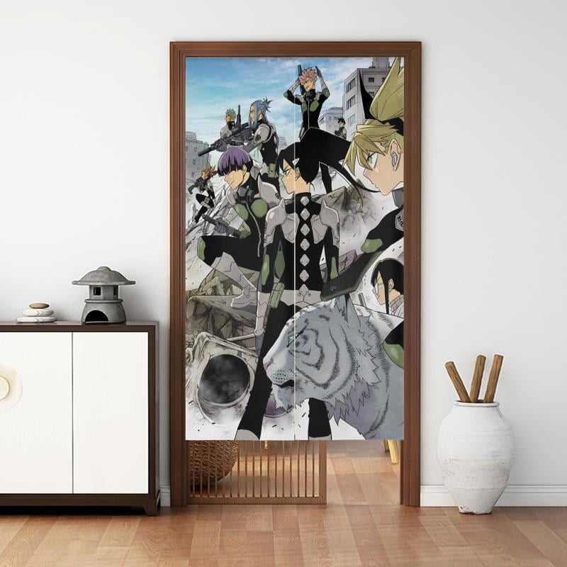 Lheaggik Anime Printed Kaiju No 8 Blackout Curtain Door Curtain, One ...