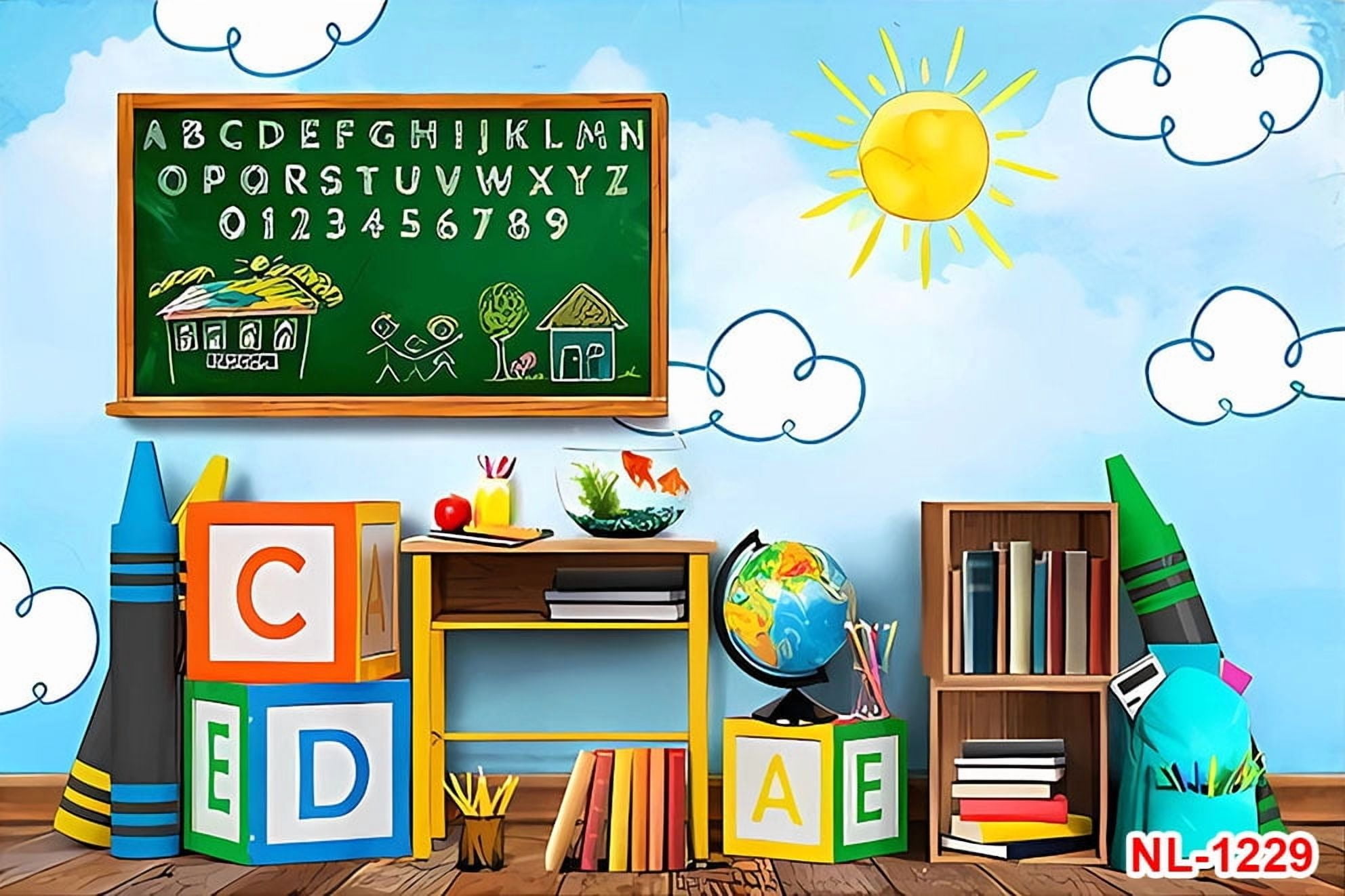 Lheaggik Back to School Backdrop & Welcome Banner First Day of School ...