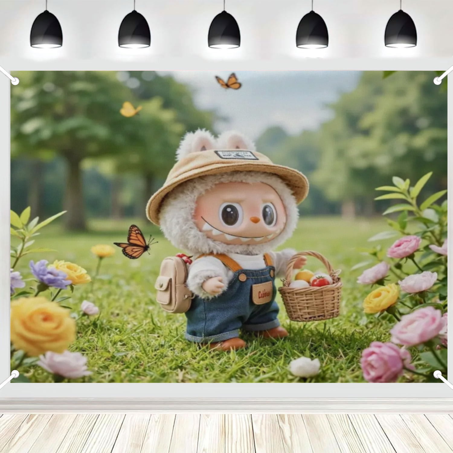 Lheaggik Cartoon Background Birthday Party Decorations, Cartoon La bu ...