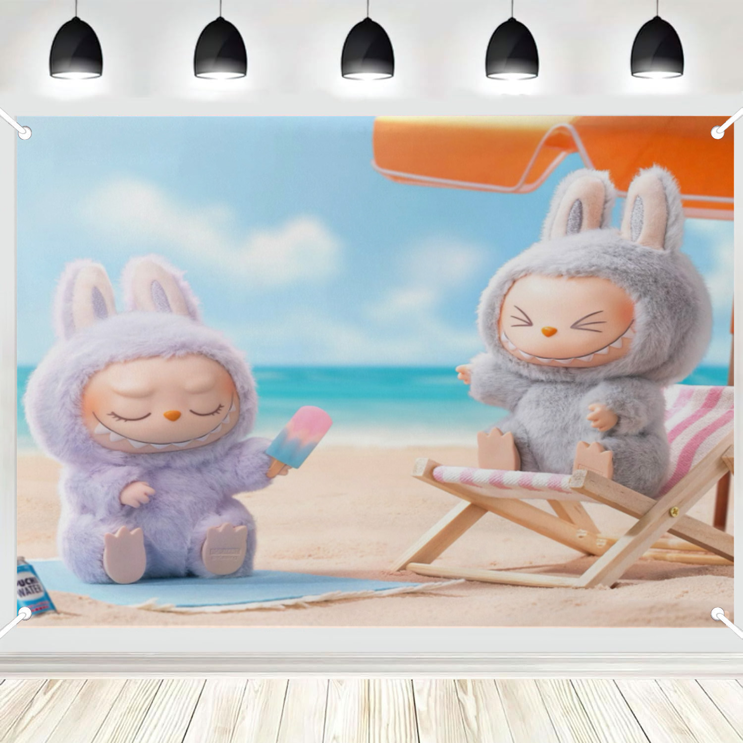 Lheaggik Cartoon Background Birthday Party Decorations, Cartoon La bu ...