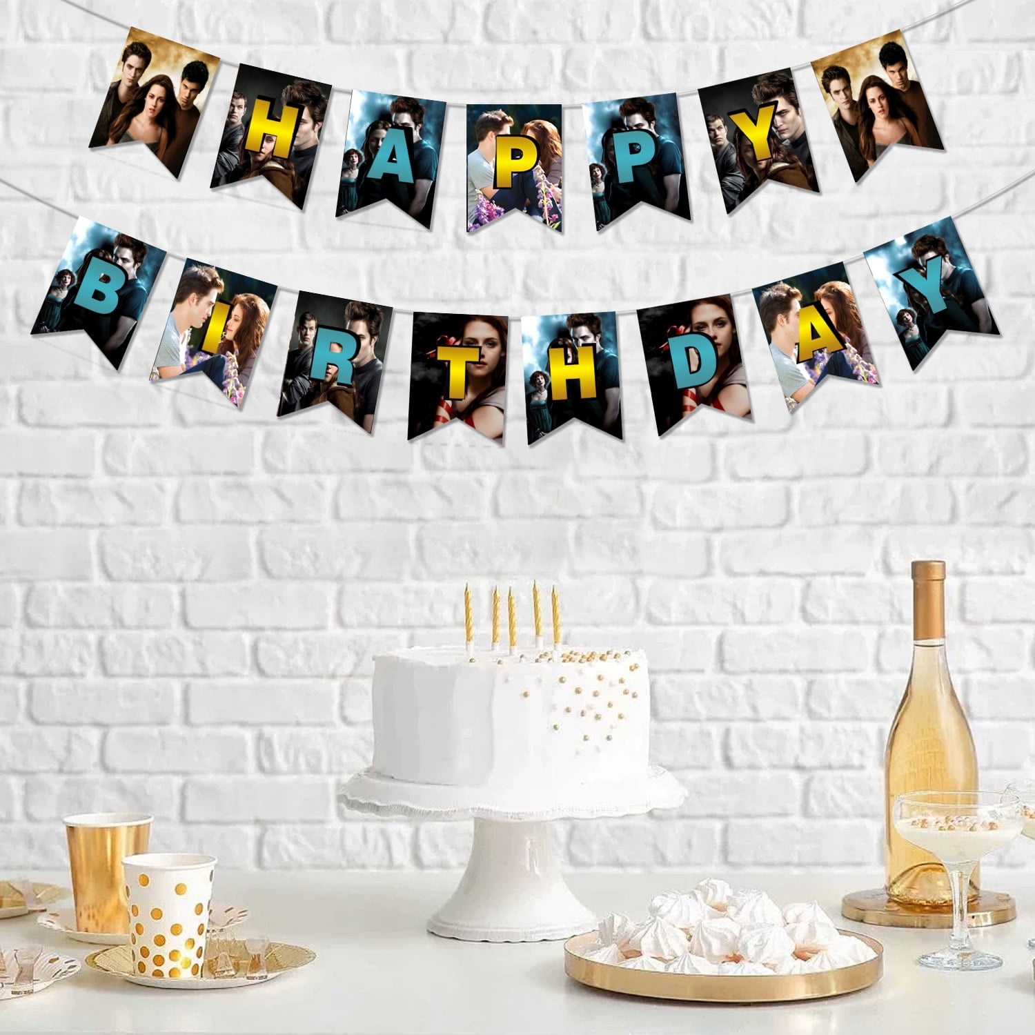 Lheaggik Happy Birthday Banner Movie Theme Twilight Happy Birthday ...