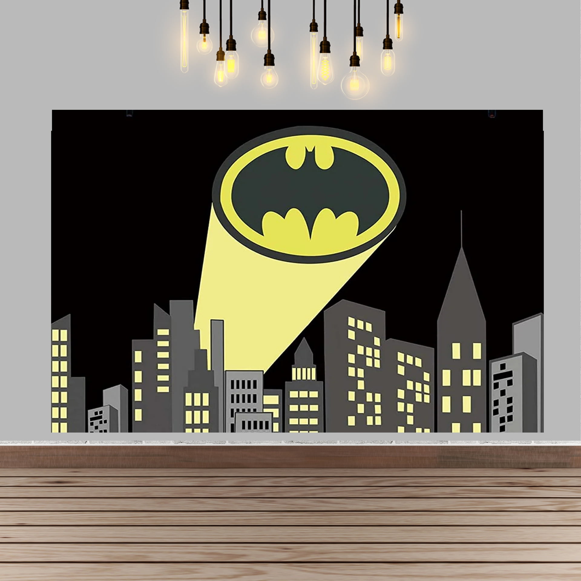 Lheaggik Hero Cityscape Photography Backdrop 7x5ft Comic Buildings for ...