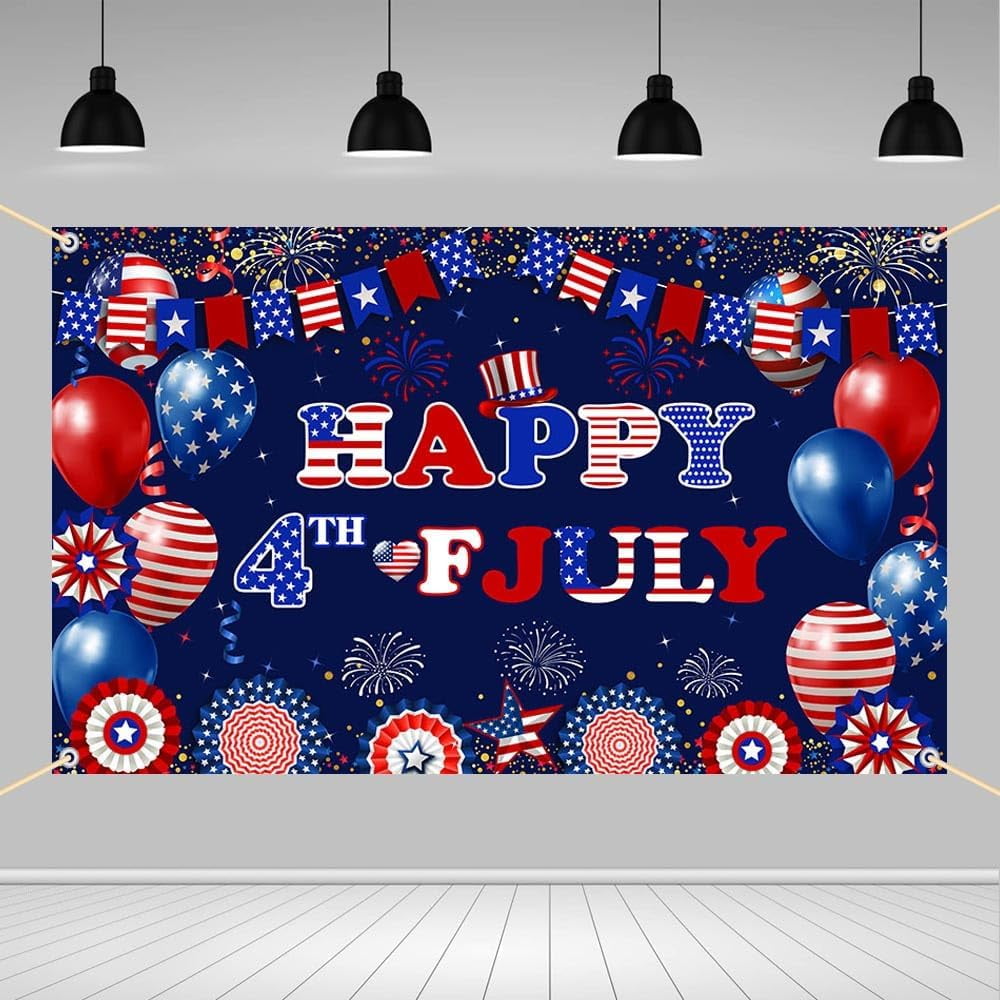 Lheaggik Independence Day Backdrop Happy 4th of July Photography ...