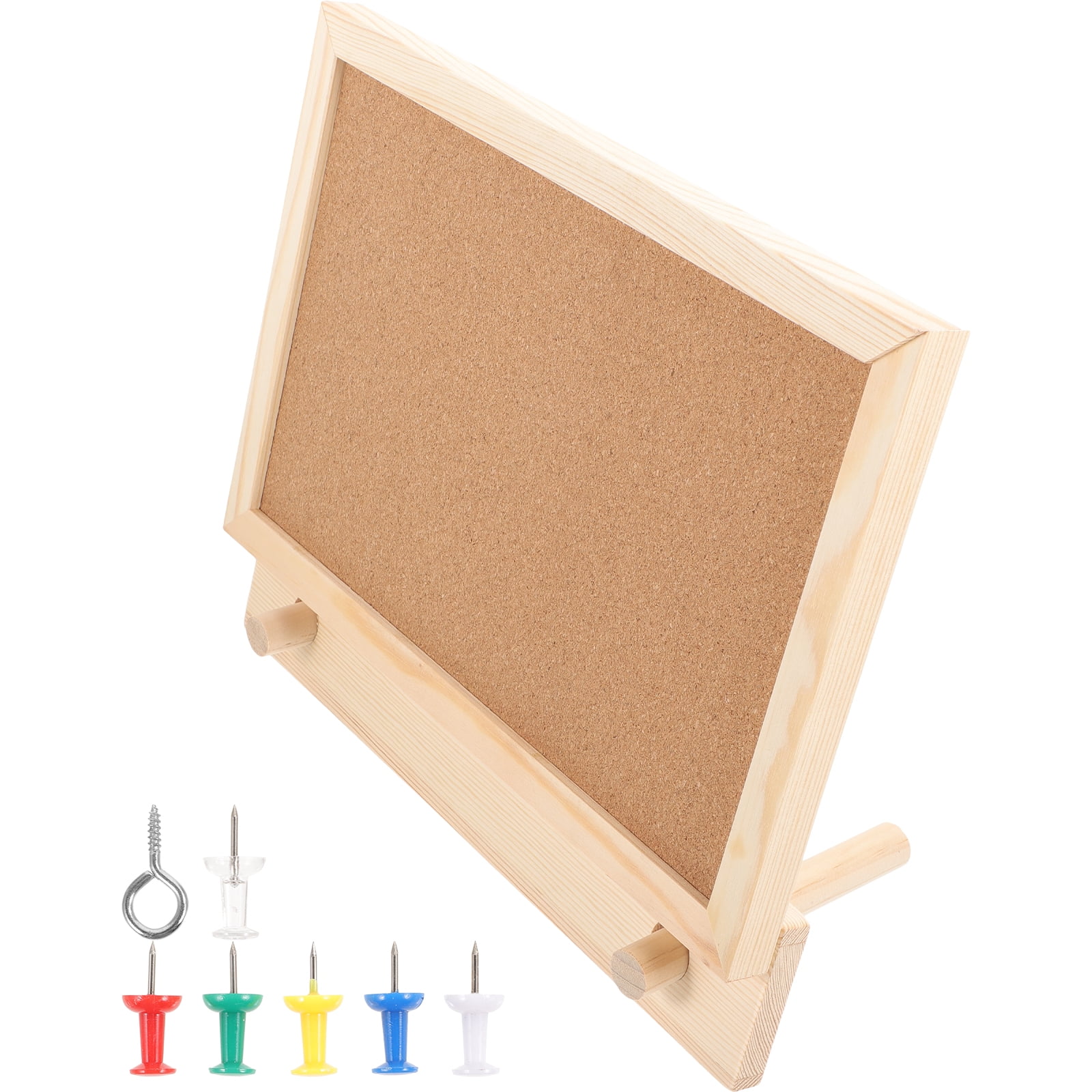 Raindrops Light Brown Wooden Bulletin Board with Frame for Home Decor 1 ...