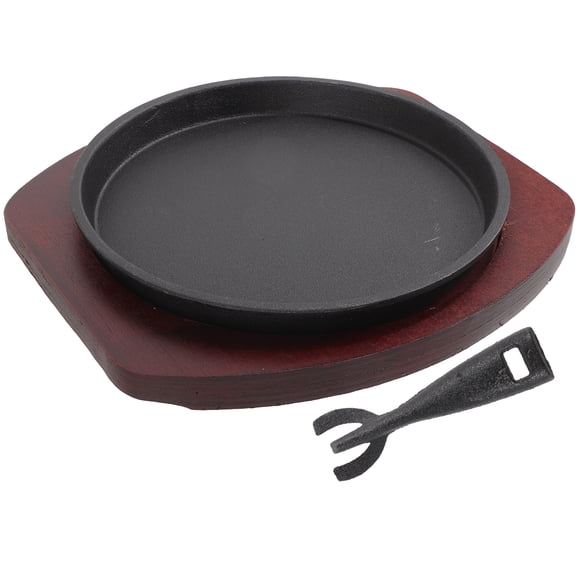 Round Wooden Steak Plates
