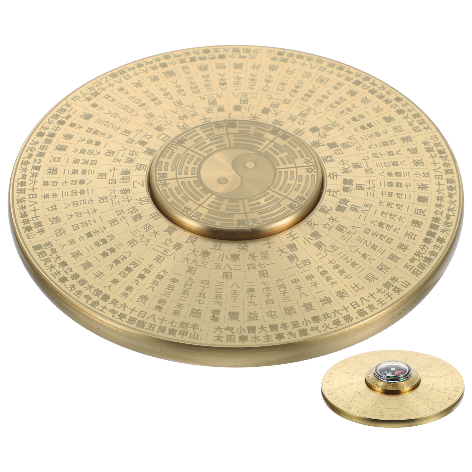 Lhio Delicate Ancient Metal Compass Vintage Chinese Compass Decorative ...