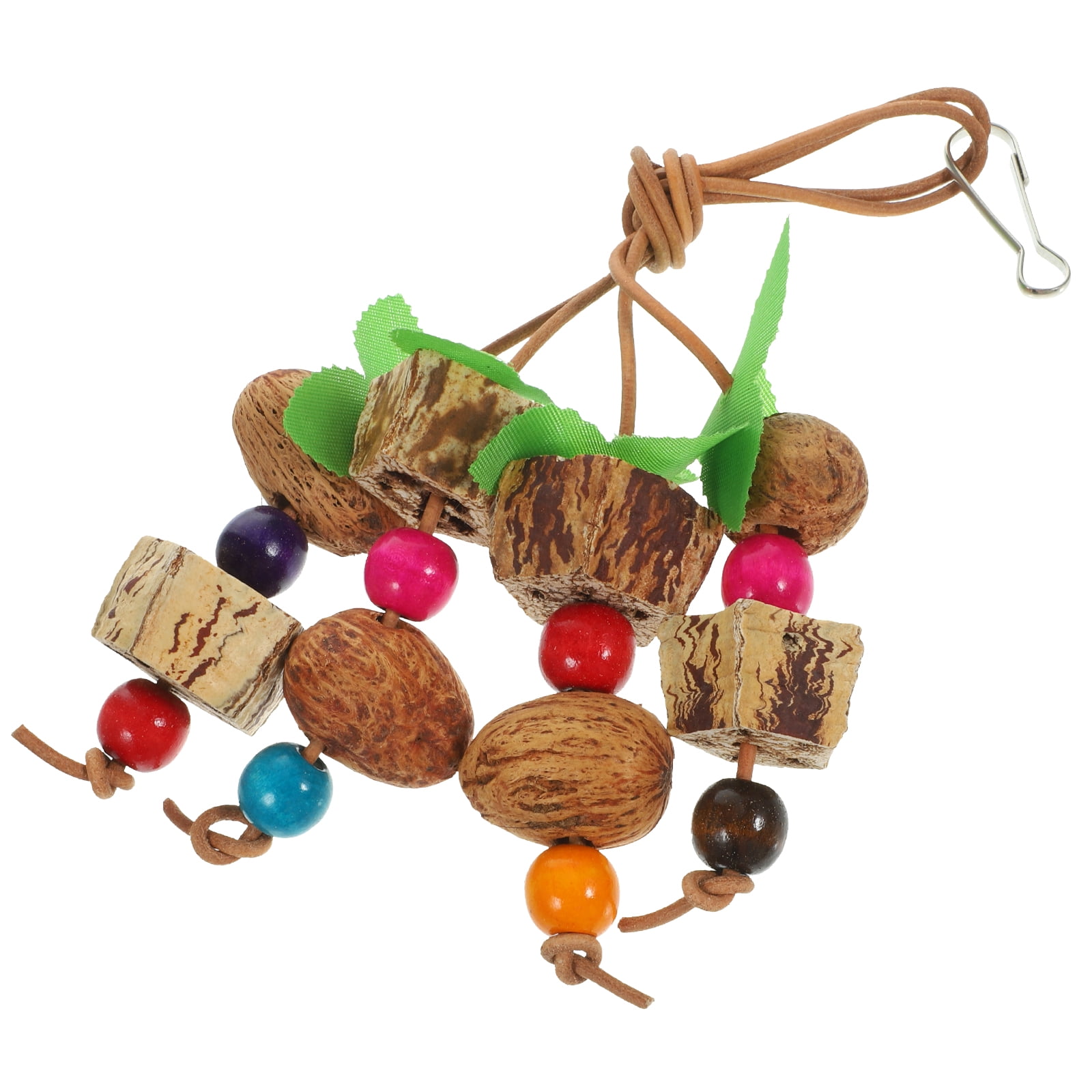 Lhio Natural Bird Chewing Toy Hanging Biting Birds Lovebirds Parrot ...
