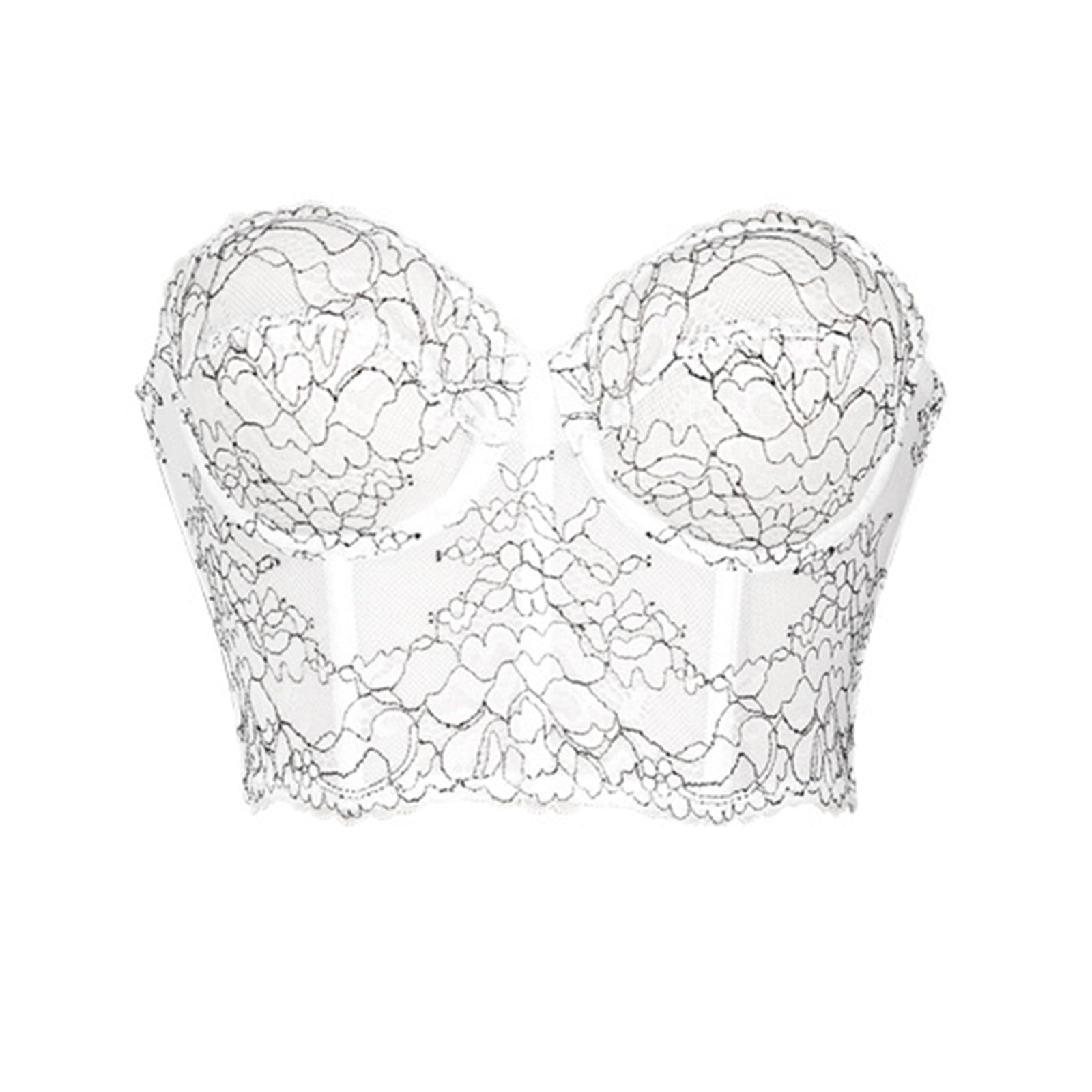 Lhked Lace Steel Ring Fishbone Sexy Wrap Chest Waist Vest Sexy ...