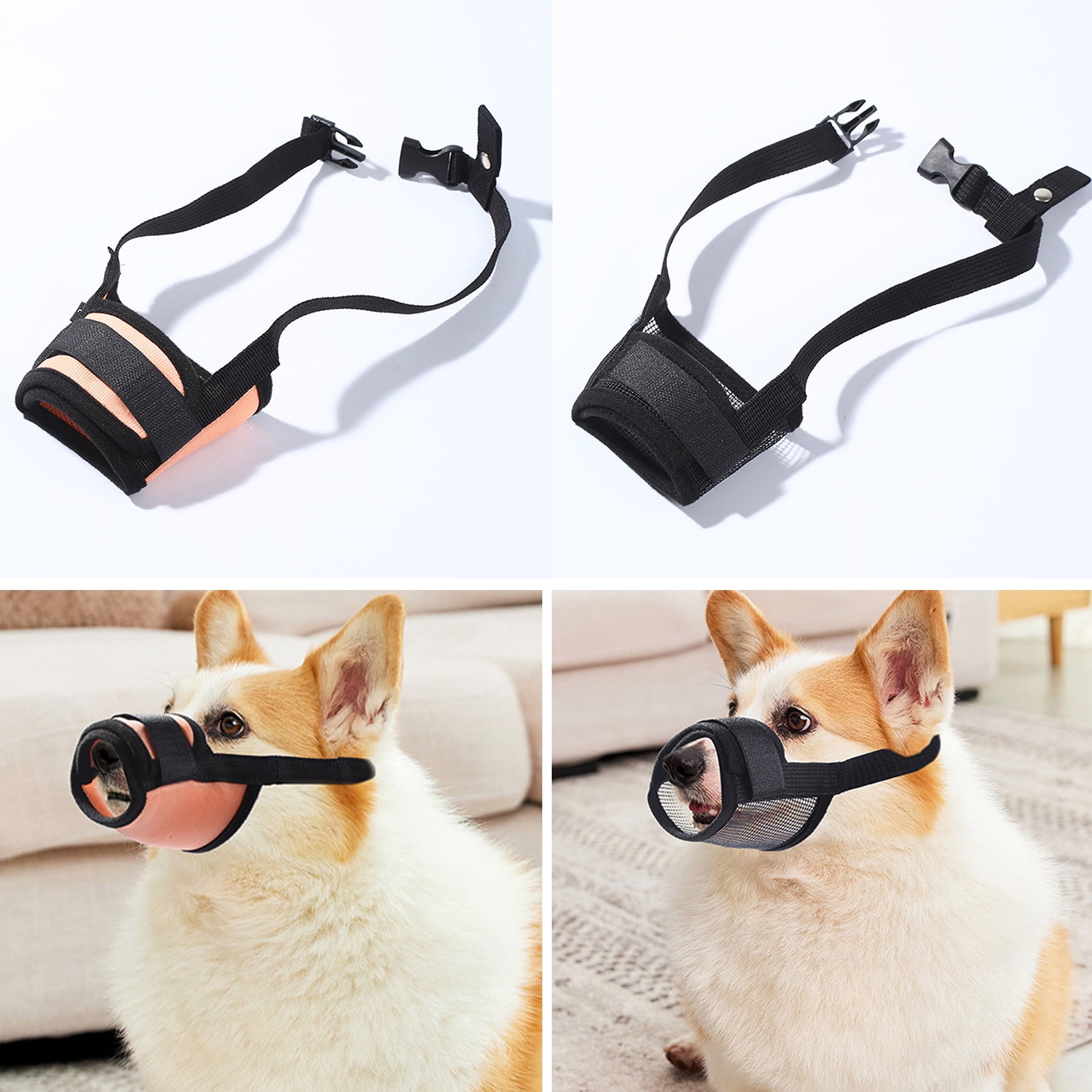 Lhujing Adjustable Dog Muzzle Adjustable Pet Muzzle-Comfortable Soft ...