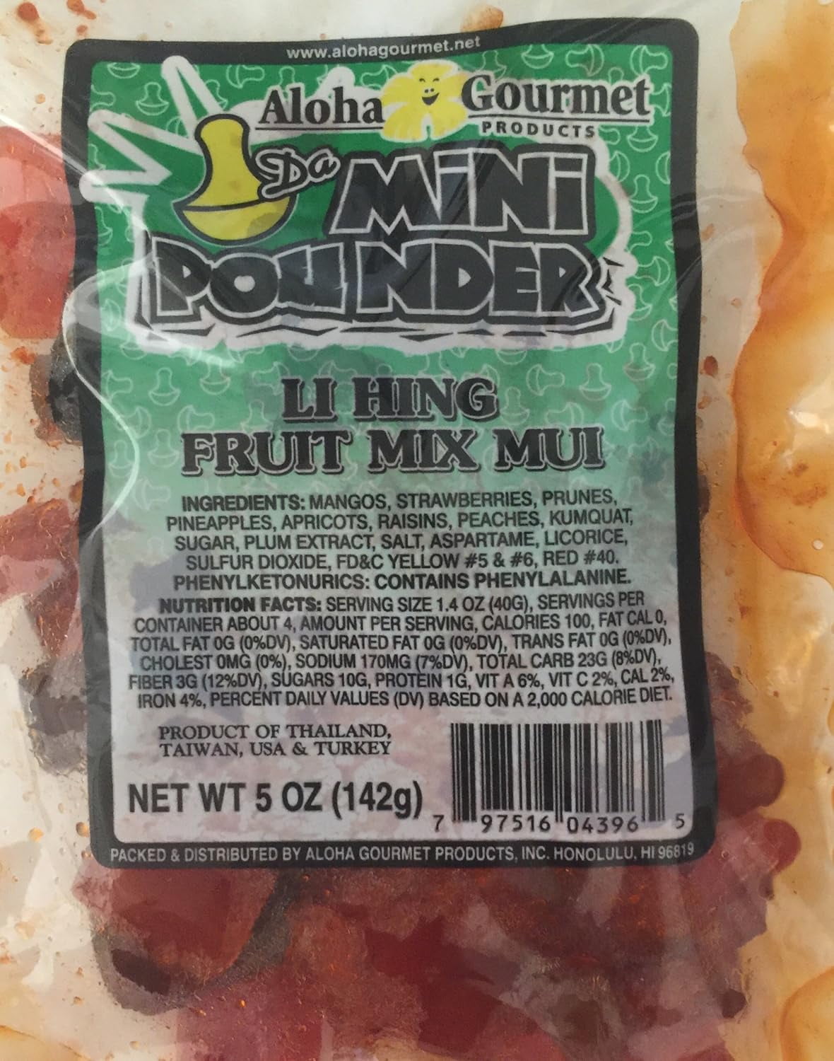 Li Hing Fruit Mix Mui 5oz (Da Mini Pounder) - Walmart.com