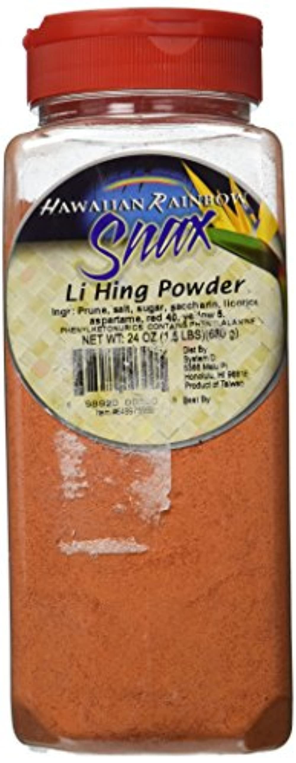 Li Hing Mui 1.5 Pounds Plum Powder in 24 Ounce Jar - Sweet, Salty, Sour ...