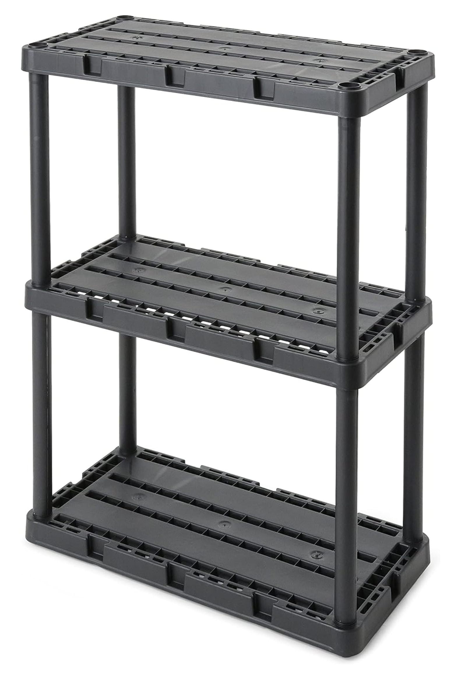 Li Jin Peng 3 Shelf Knect-A-Shelf Solid Light Duty Storage Unit 12 x 24 x 33 Organizer for Home ...