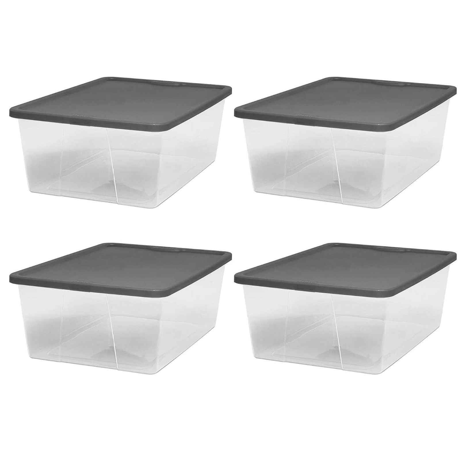 Li Jin Peng Snaplock 12-Quart Plastic Multipurpose Stackable Storage ...