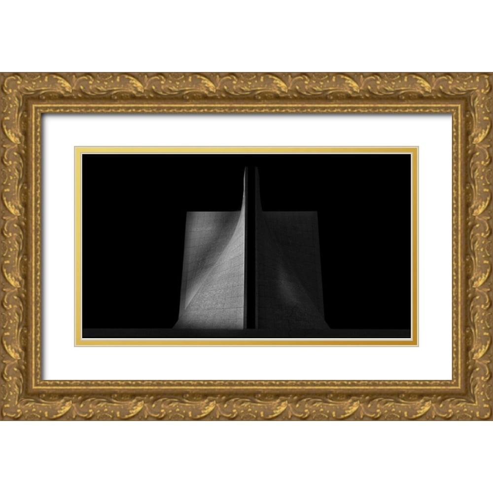 Li, Jinghua 24x15 Gold Ornate Wood Framed with Double Matting Museum ...