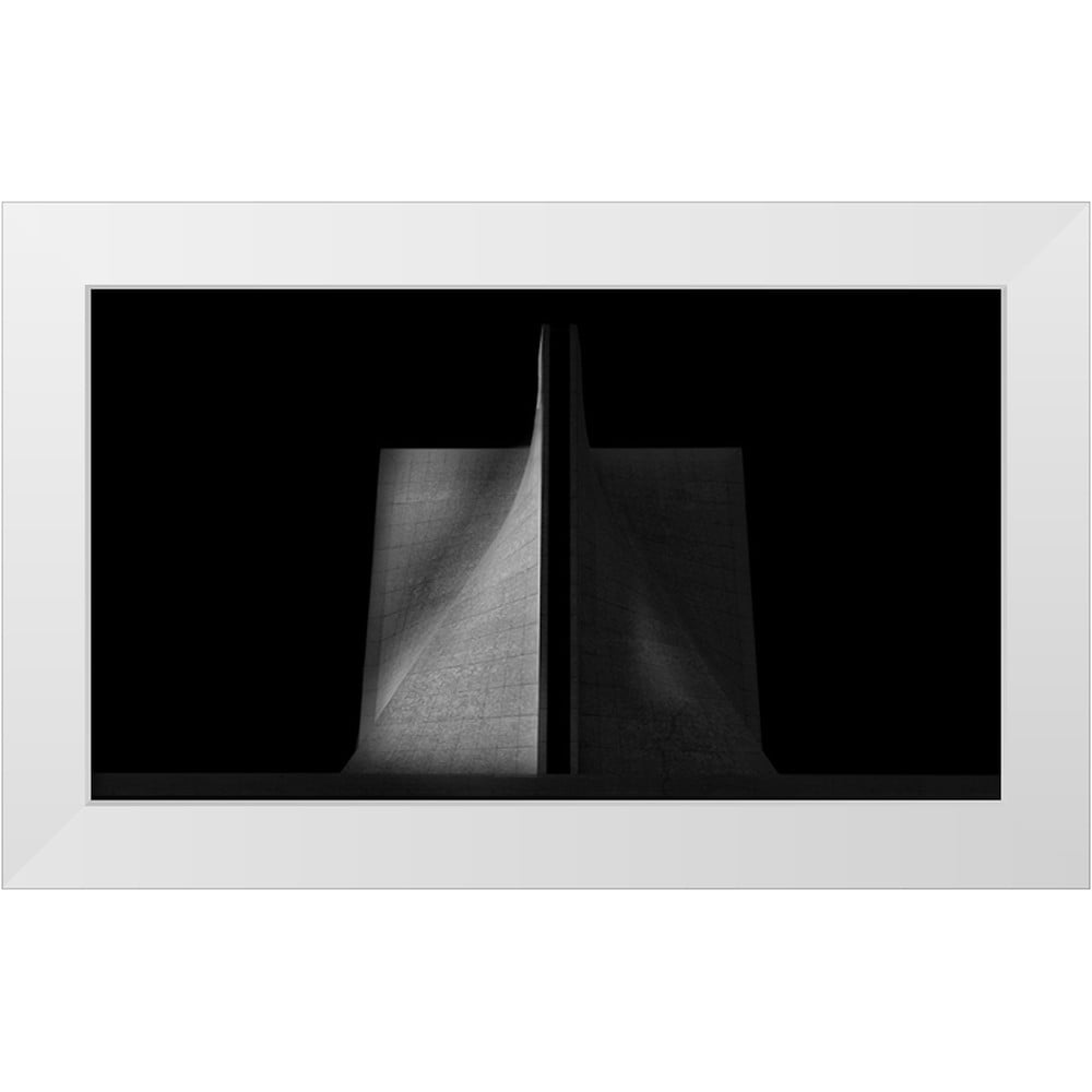 Li, Jinghua 24x15 White Modern Wood Framed Museum Art Print Titled ...