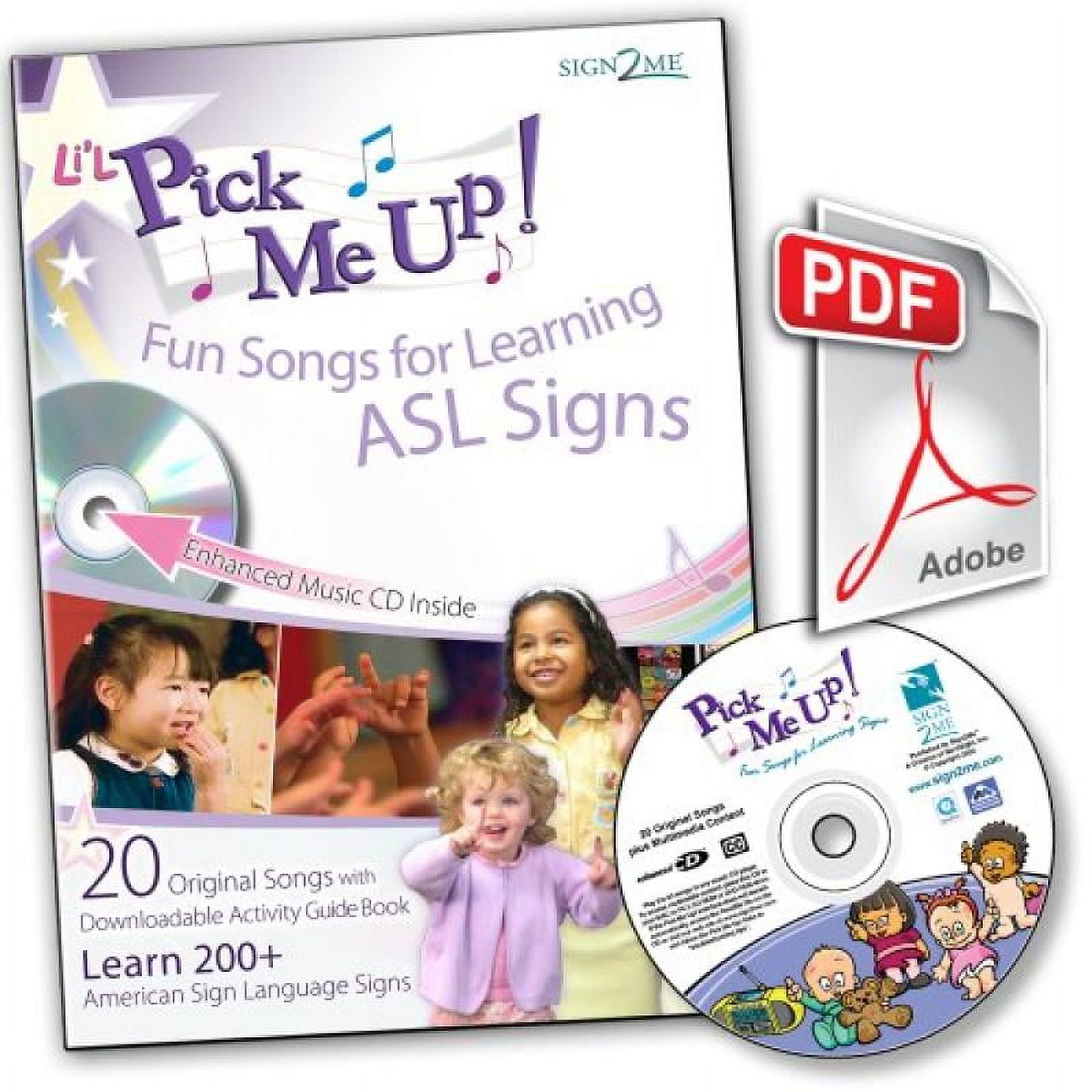 Pre-Owned Li'L Pick Me Up! Fun Songs for Learning 200+ ASL Signs ...