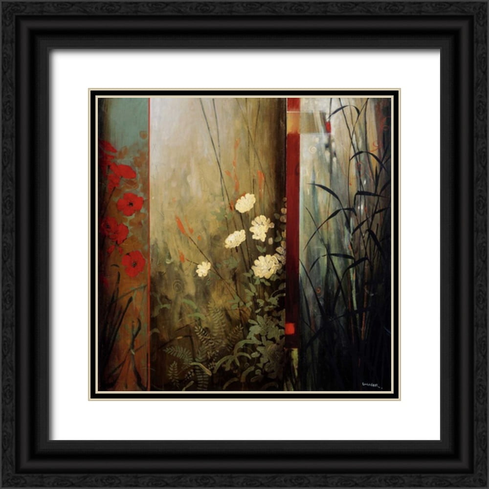 Li-Leger, Don 12x12 Black Ornate Wood Framed with Double Matting Museum ...
