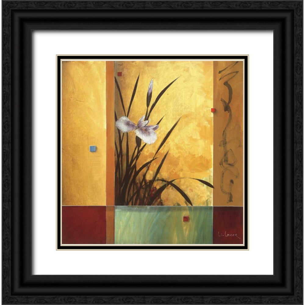 Li-Leger, Don 12x12 Black Ornate Wood Framed with Double Matting Museum ...