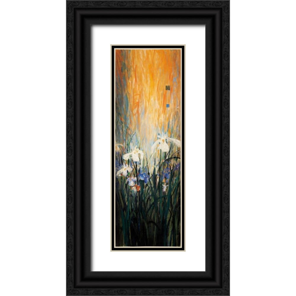 Li-Leger, Don 13x32 Black Ornate Wood Framed with Double Matting Museum ...
