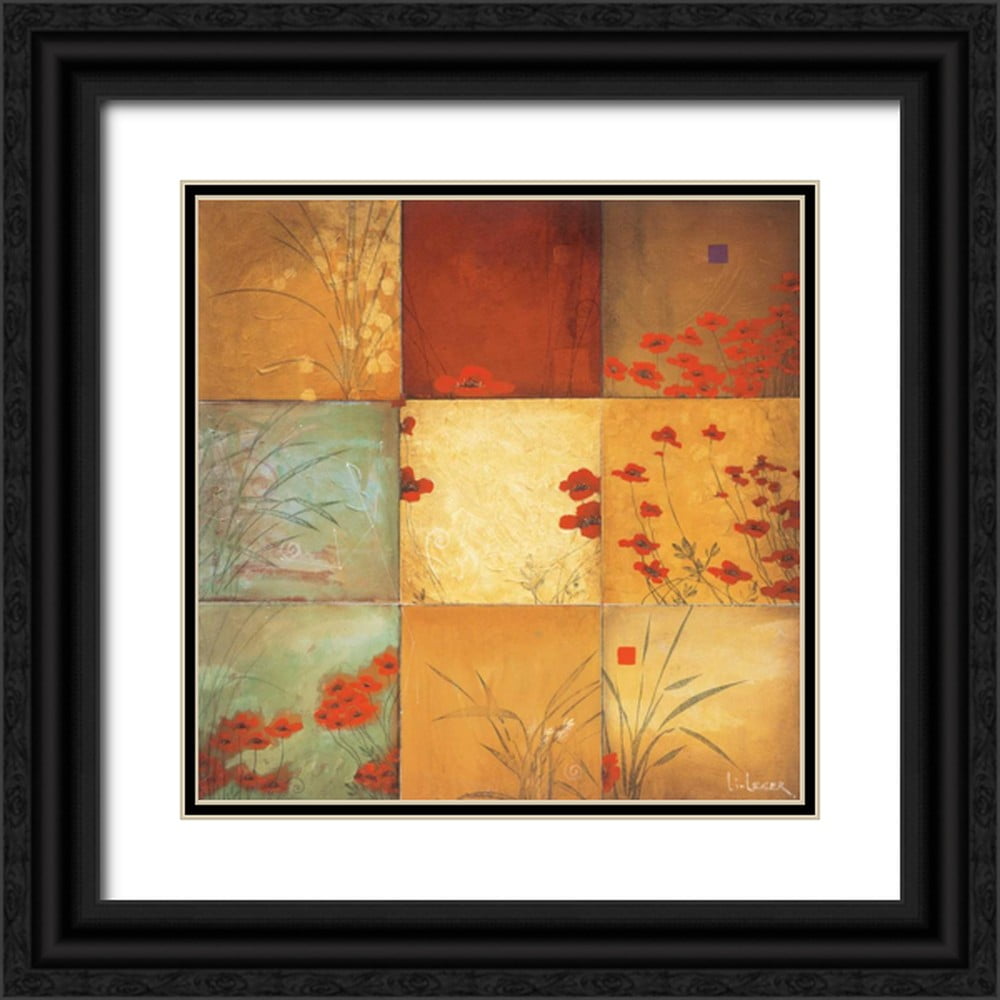 Li-Leger, Don 15x15 Black Ornate Wood Framed with Double Matting Museum ...