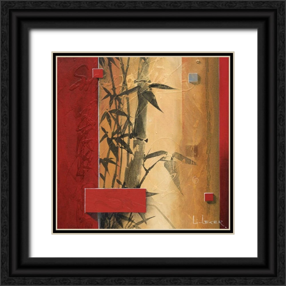 Li-Leger, Don 20x20 Black Ornate Wood Framed with Double Matting Museum ...