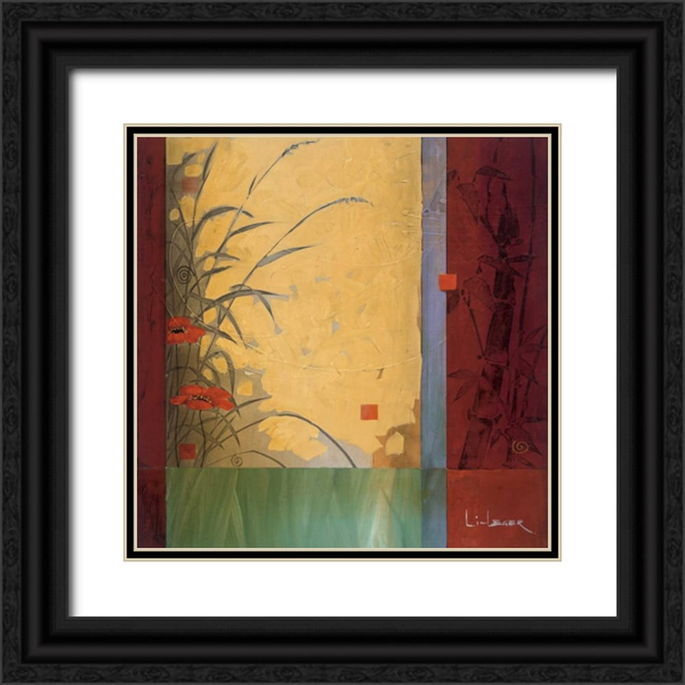 Li-Leger, Don 26x26 Black Ornate Wood Framed with Double Matting Museum ...