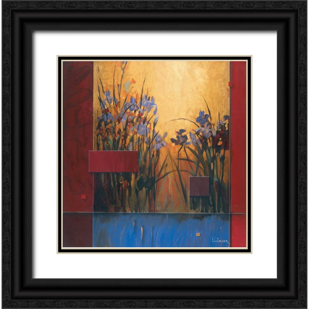 Li-Leger, Don 26x26 Black Ornate Wood Framed with Double Matting Museum ...