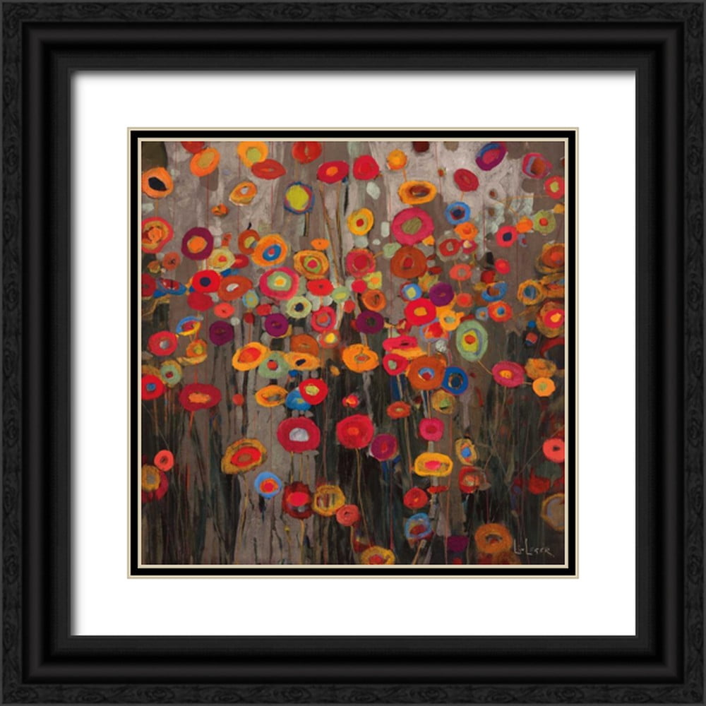 Li-Leger, Don 26x26 Black Ornate Wood Framed with Double Matting Museum ...