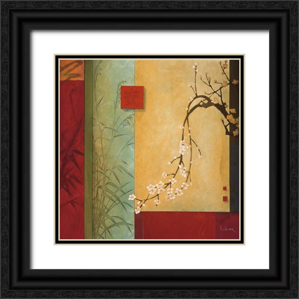 Li-Leger, Don 26x26 Black Ornate Wood Framed with Double Matting Museum ...