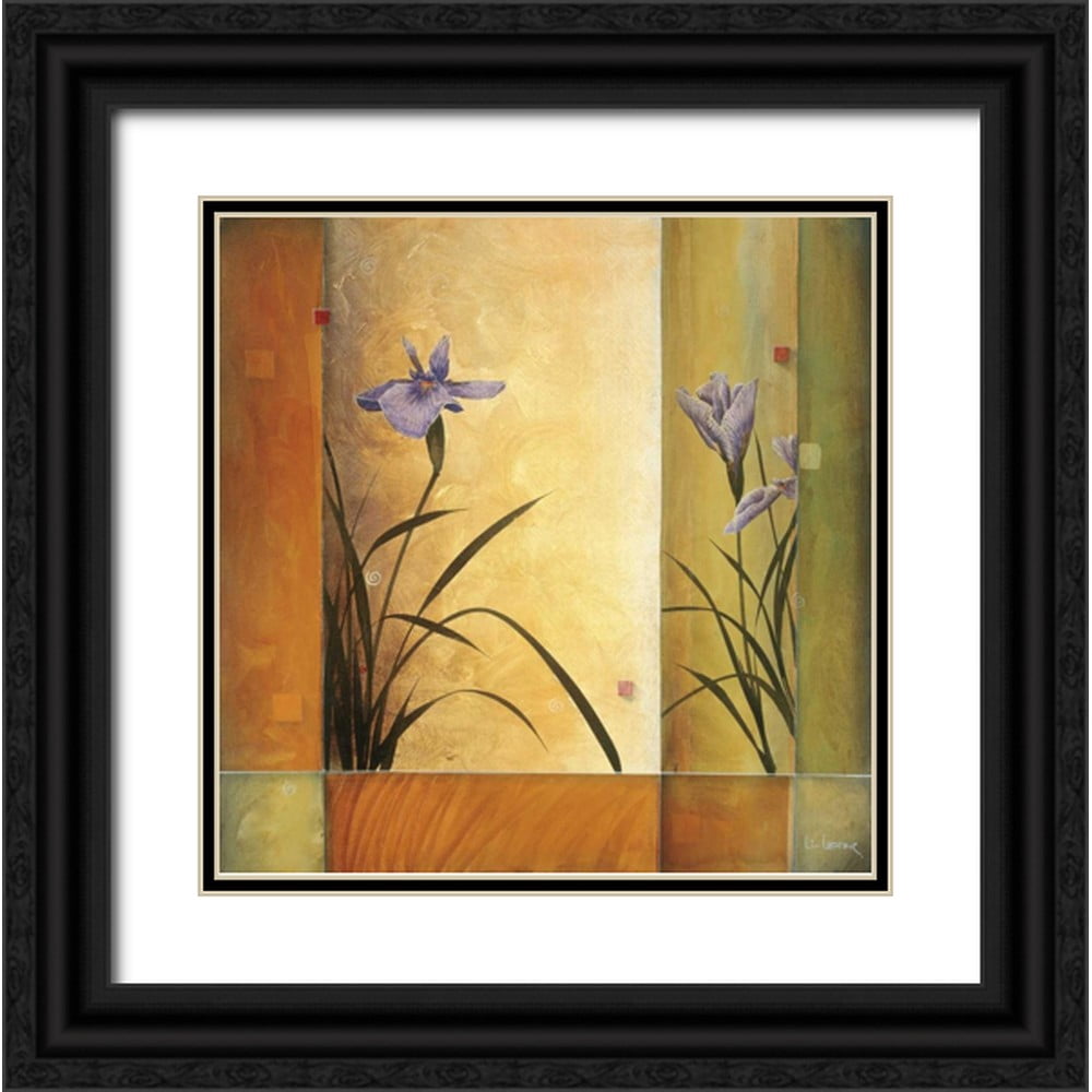 Li-Leger, Don 26x26 Black Ornate Wood Framed with Double Matting Museum ...