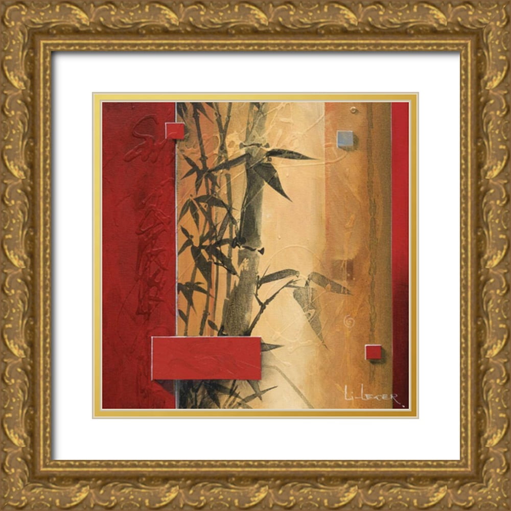 Li-Leger, Don 26x26 Gold Ornate Wood Framed with Double Matting Museum ...