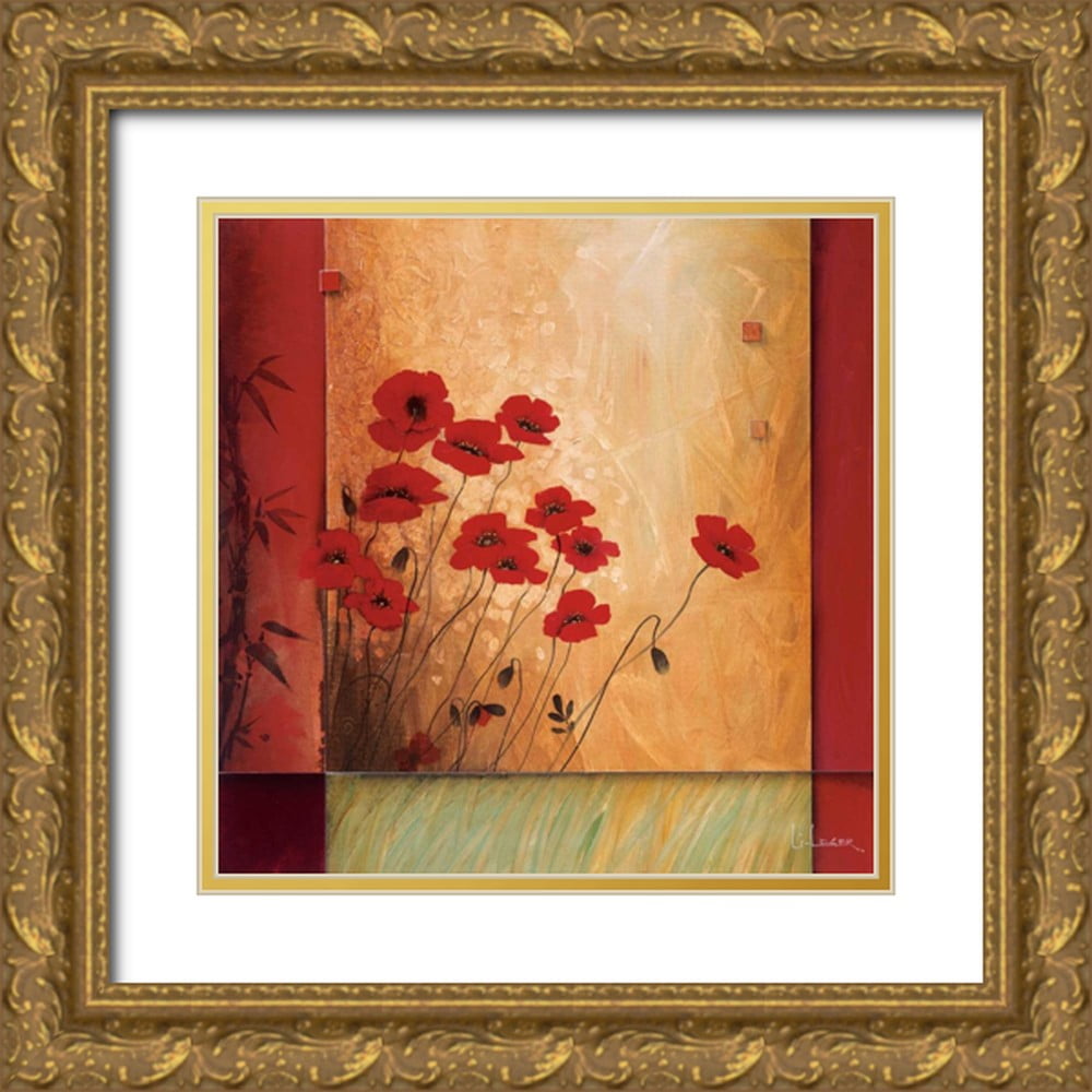 Li-Leger, Don 26x26 Gold Ornate Wood Framed with Double Matting Museum ...