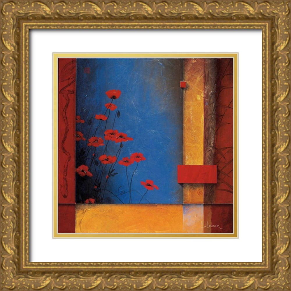 Li-Leger, Don 26x26 Gold Ornate Wood Framed with Double Matting Museum ...