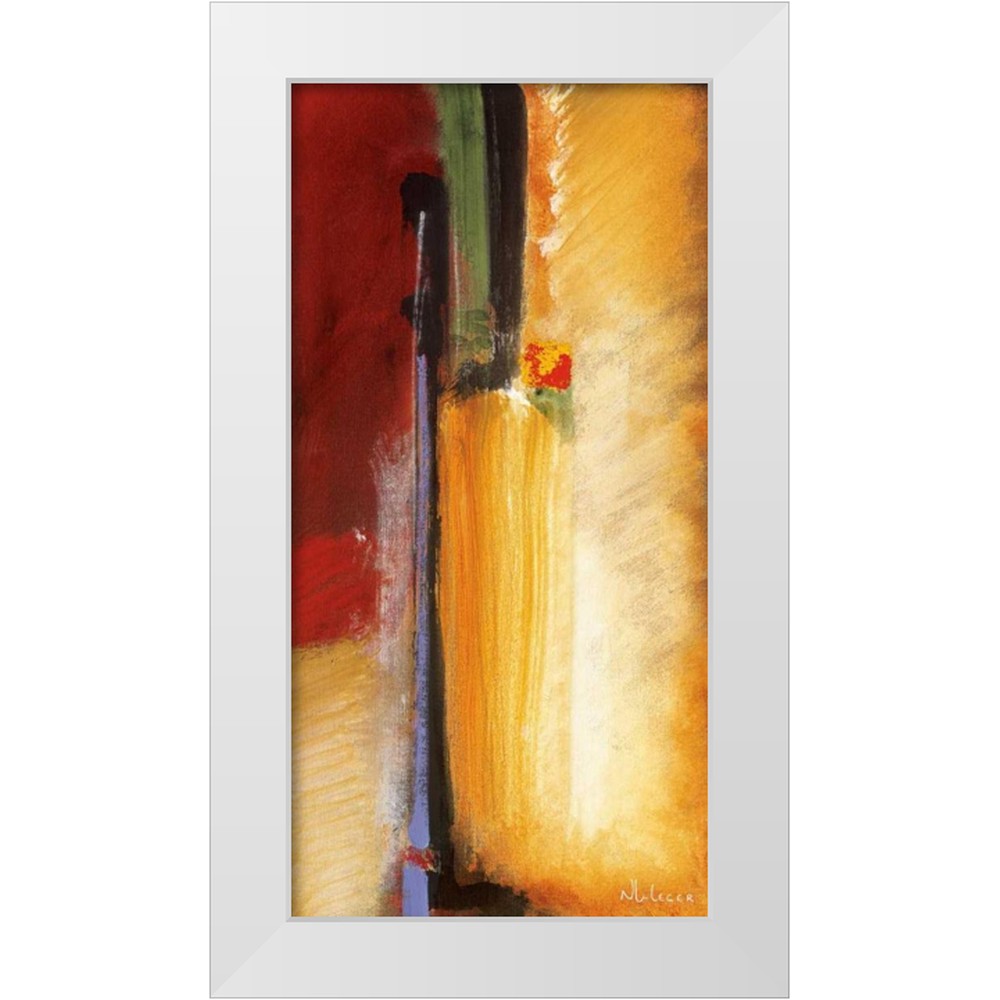 Li-Leger, Noah 14x24 White Modern Wood Framed Museum Art Print Titled ...