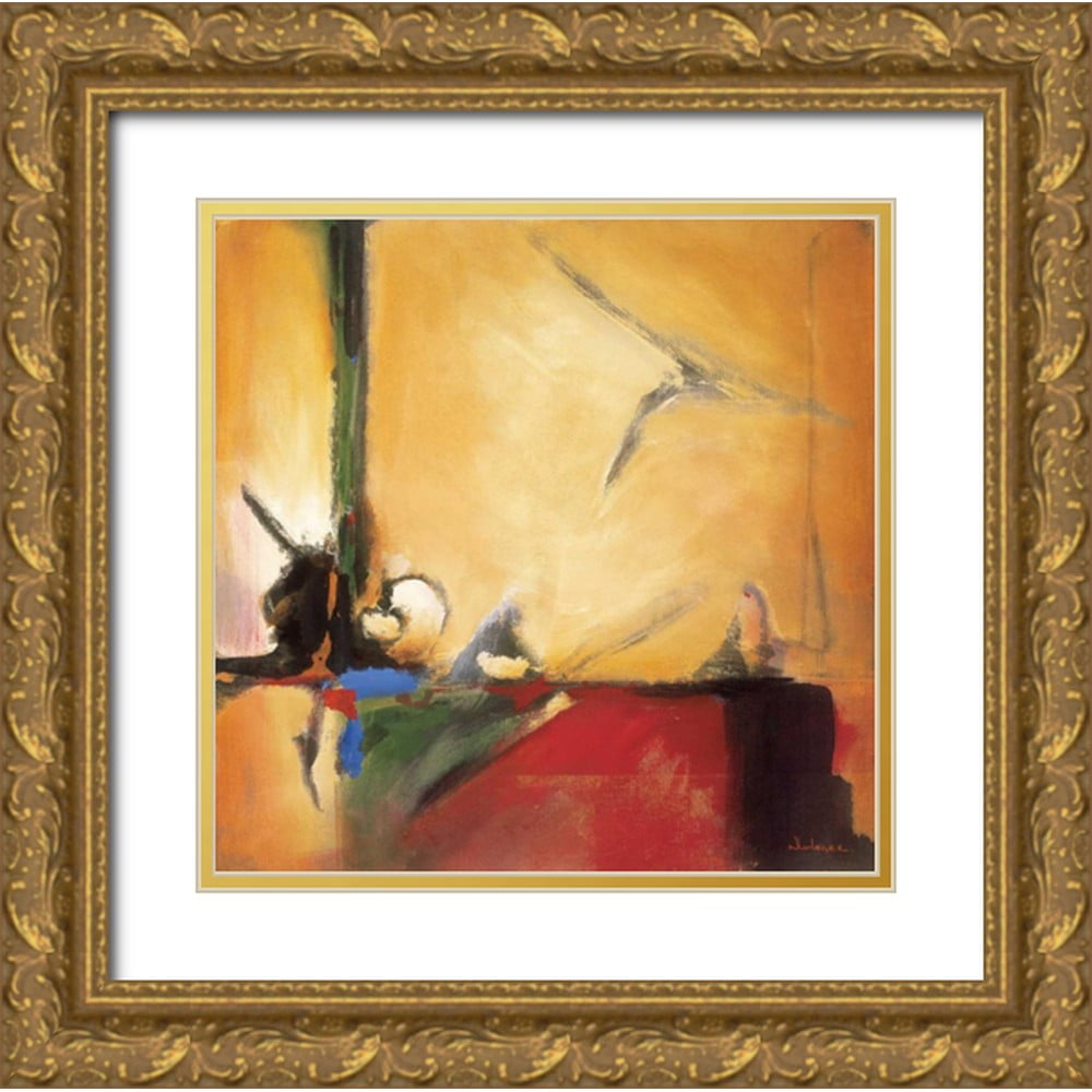 Li-Leger, Noah 20x20 Gold Ornate Wood Framed with Double Matting Museum ...