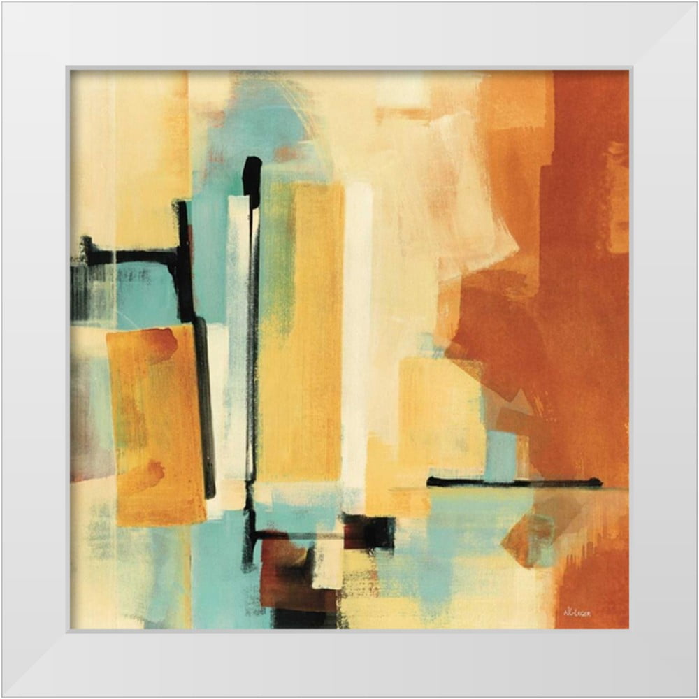 Li-Leger, Noah 26x26 White Modern Wood Framed Museum Art Print Titled ...
