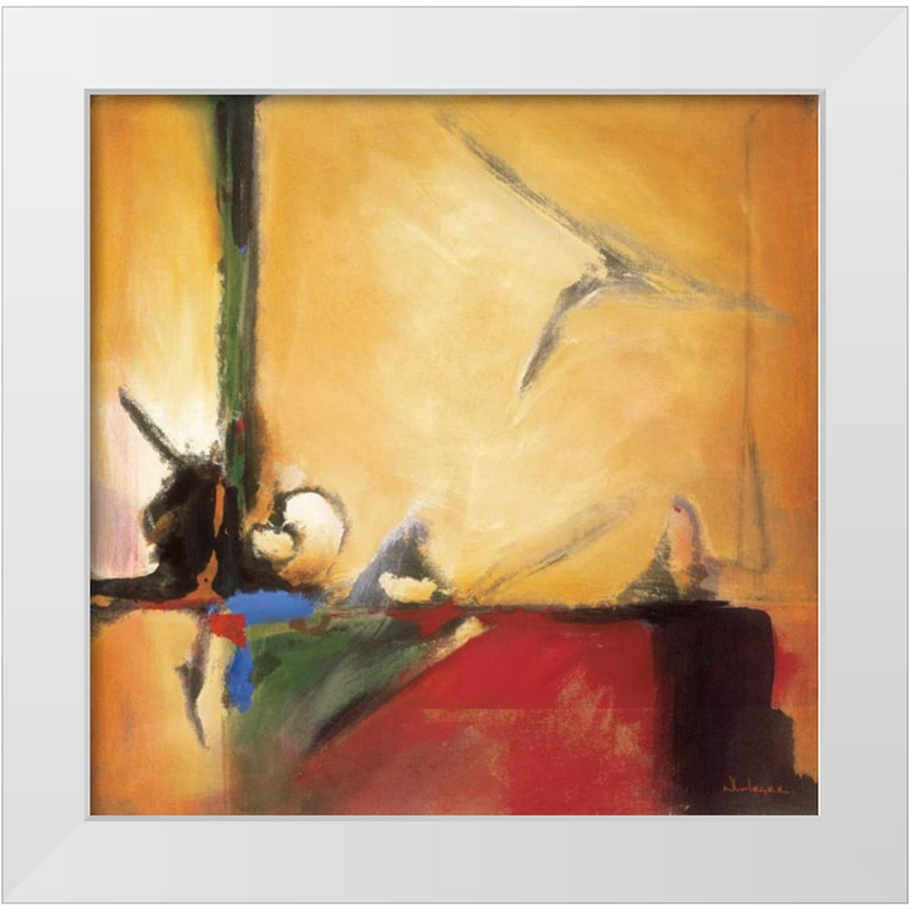 Li-Leger, Noah 26x26 White Modern Wood Framed Museum Art Print Titled ...