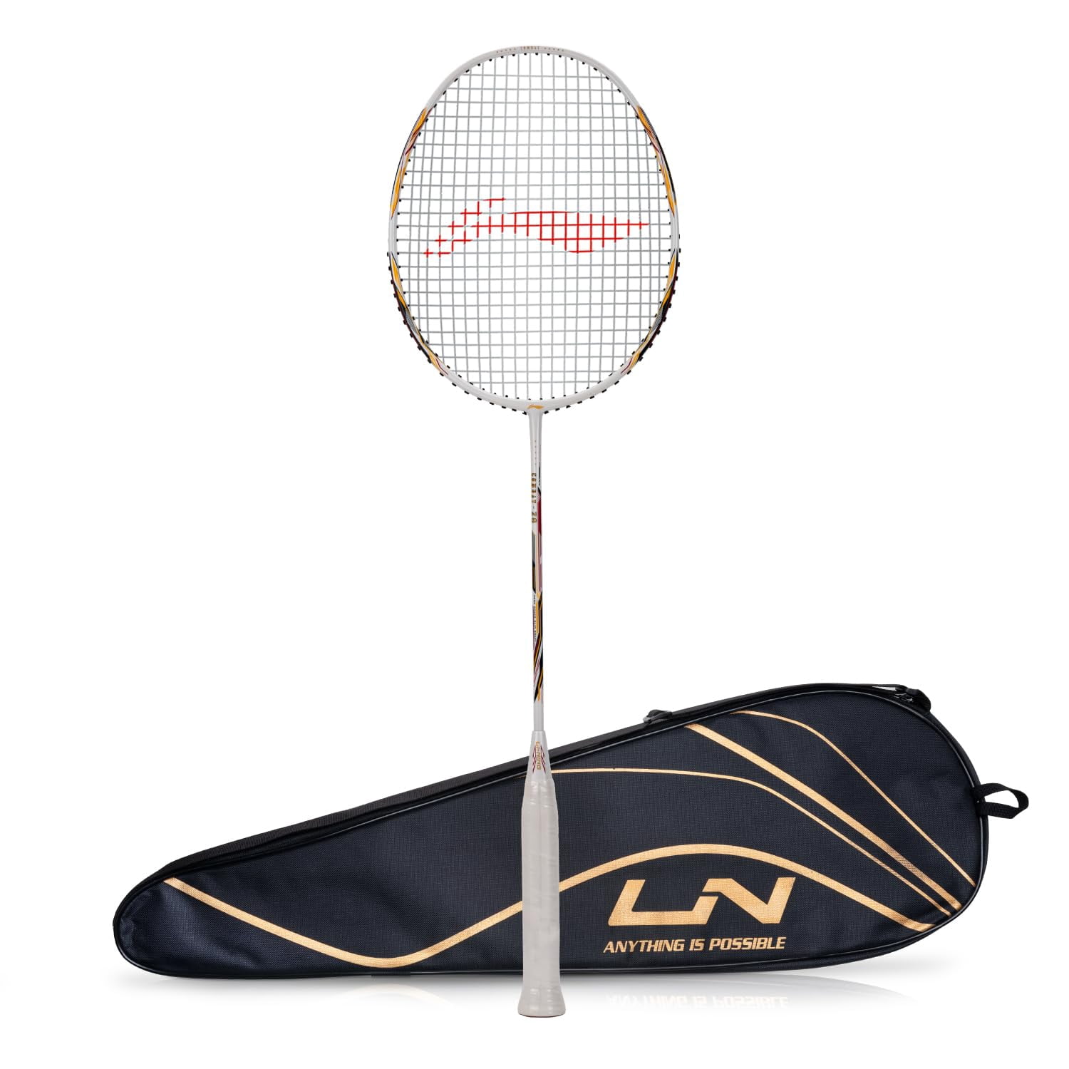 Li-Ning Combat Z8 Carbon Fibre Strung Badmiton Racket with Free Full ...