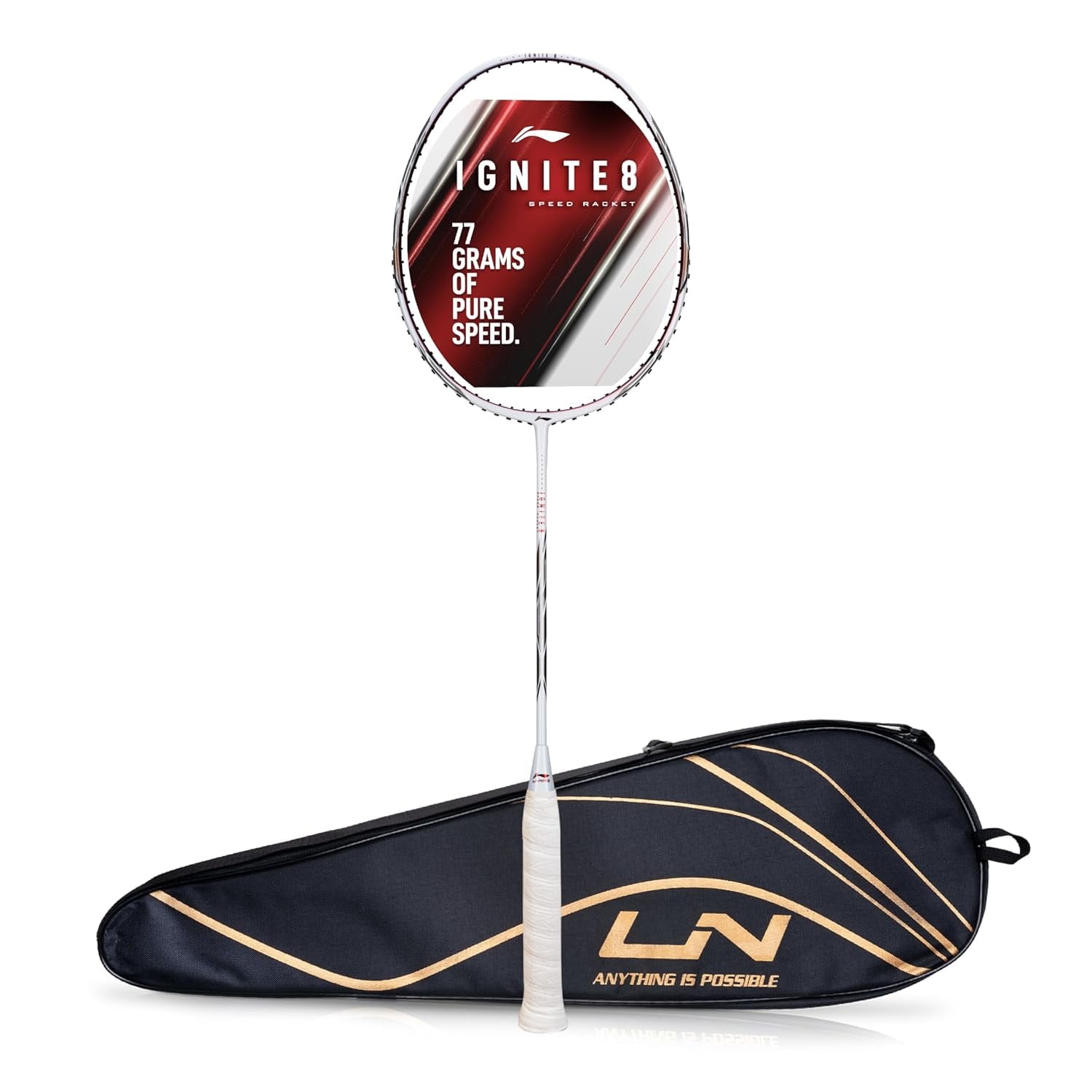 Li-Ning Ignite 8 Japanese Carbon Graphite Strung Badminton Racket With ...