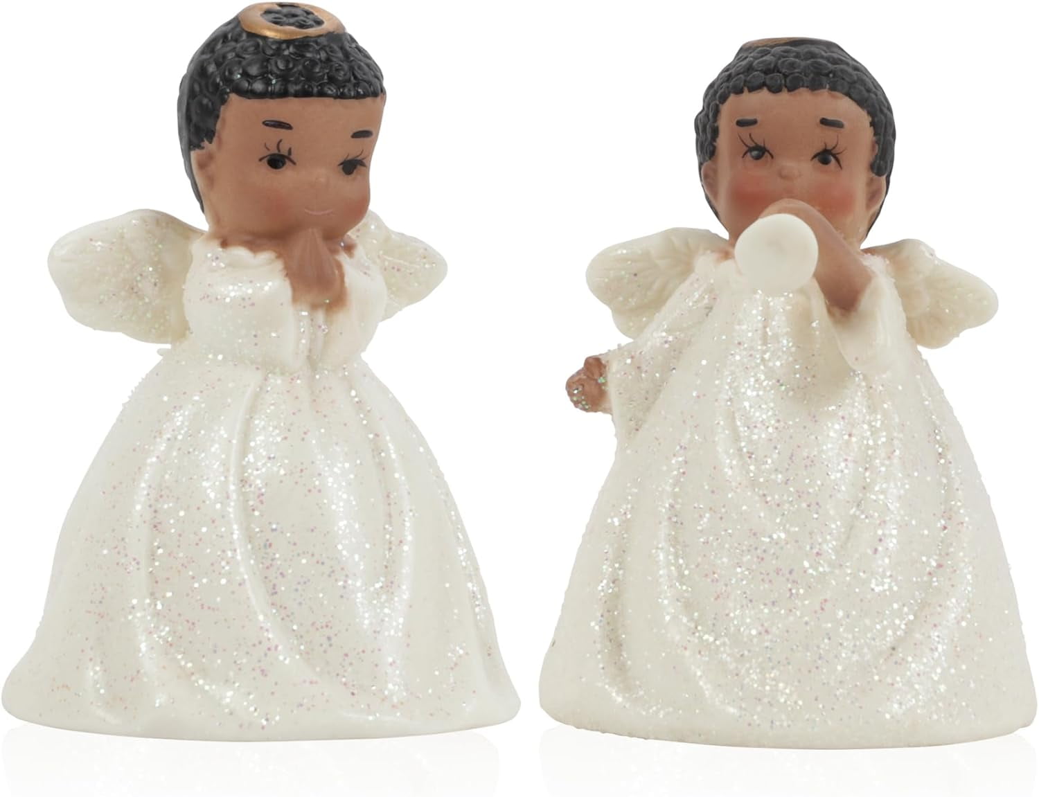 Li'Shay Ceramic Angel Figurines - Baby African American Christmas ...