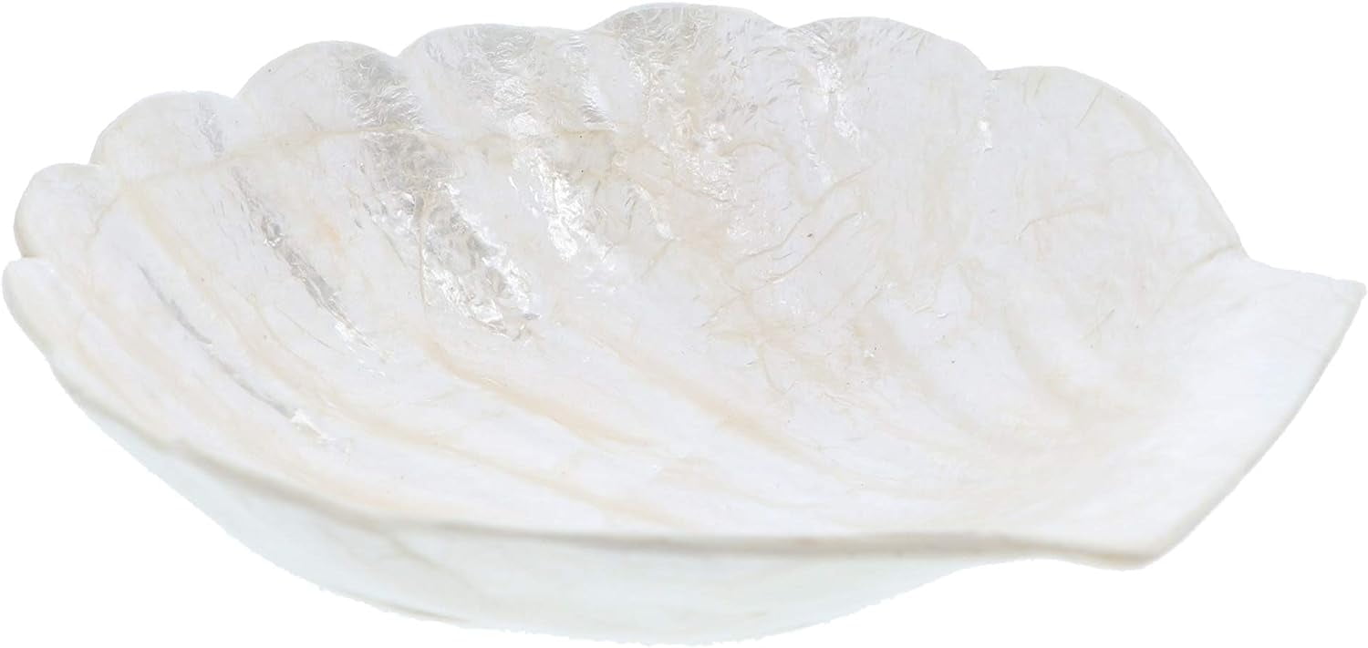 Li'Shay Metal, Capiz Dish Scalloped Clam Shape Oyster Shell Trinket ...