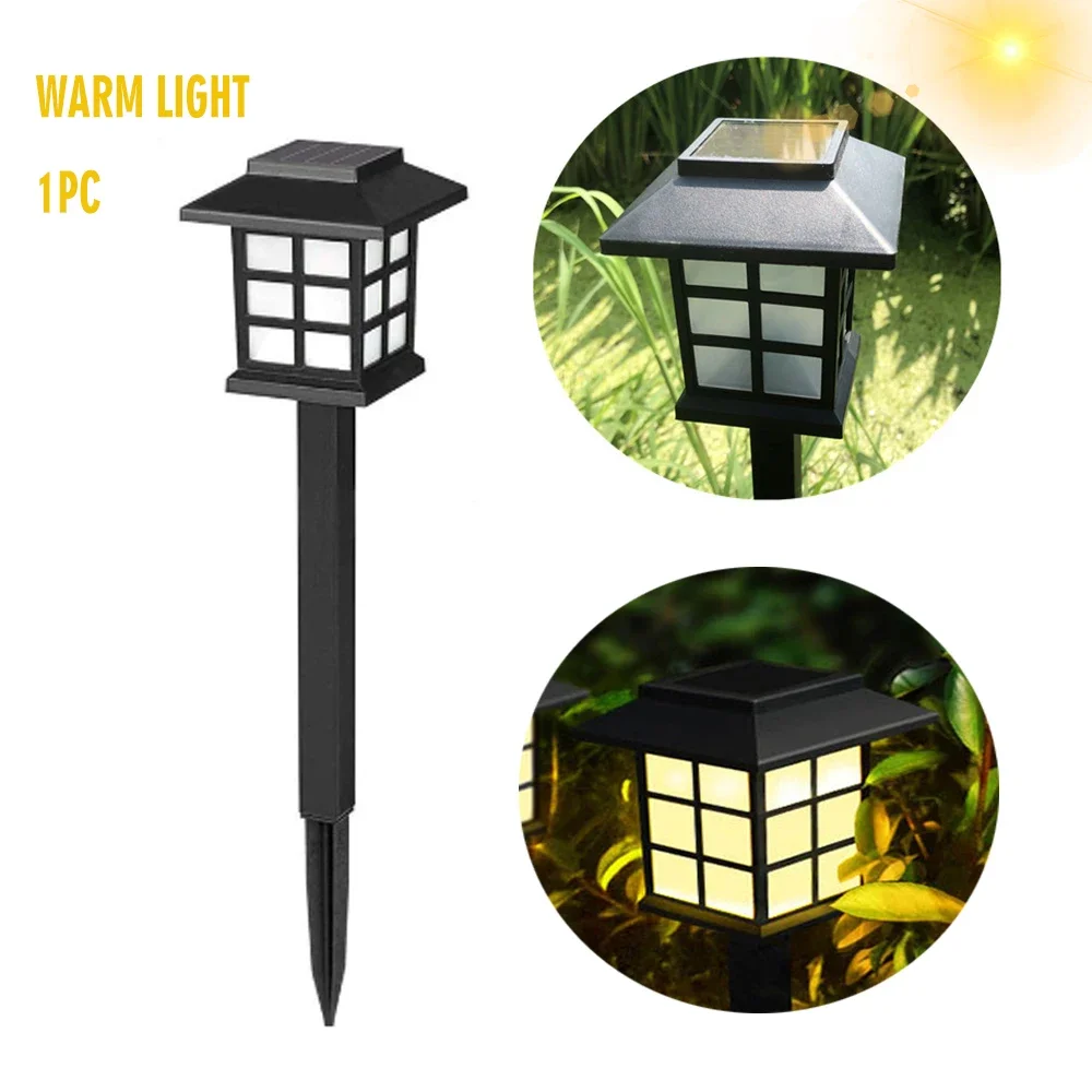 Li Xianchai 2Pcs Outdoor Solar LED Pathway Lights Walkway Garden Decor ...