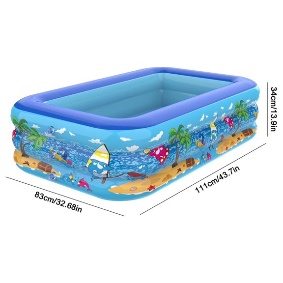 Free Shipping! Bluescape Inflatable Family Swimming Pool with 2 Seats ...