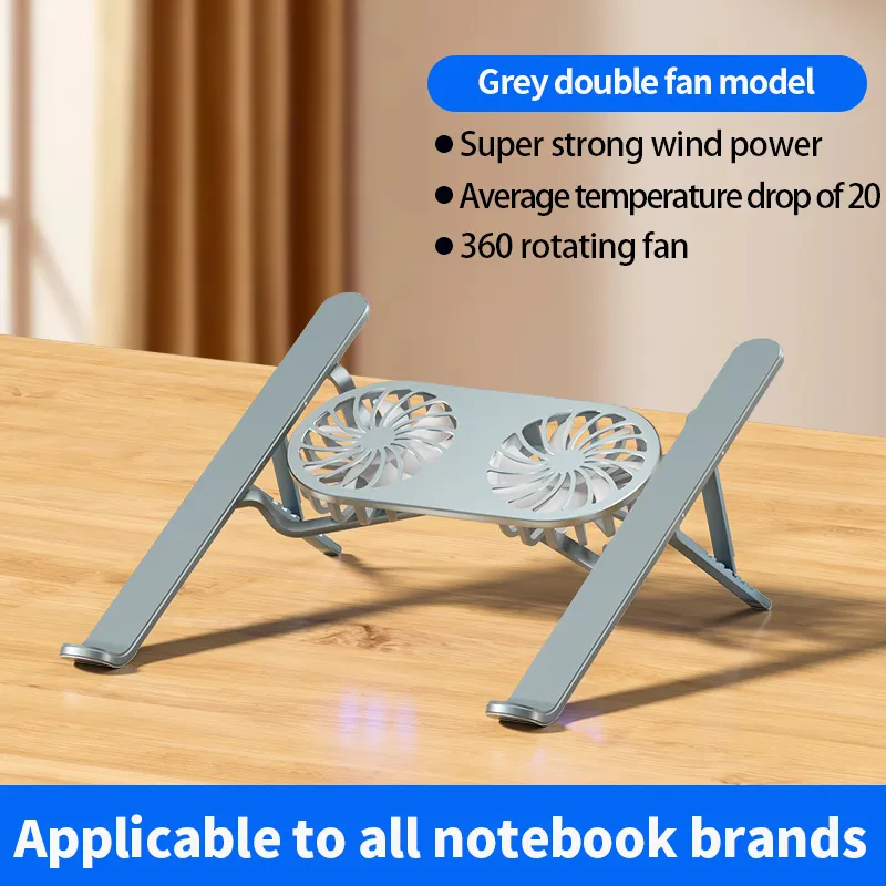 Li XianchaiLaptop Cooler Base Stand Dual Fan Foldable Laptop Cooling ...