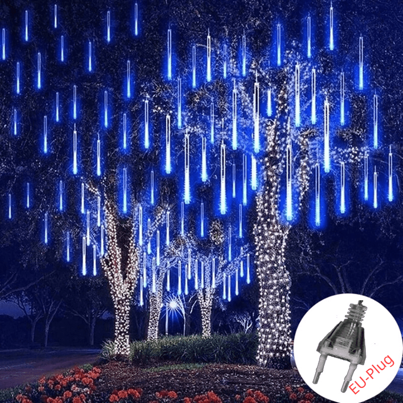 Li Xianchai Solar Meteor Shower Rain String Lights Waterproof Garden ...