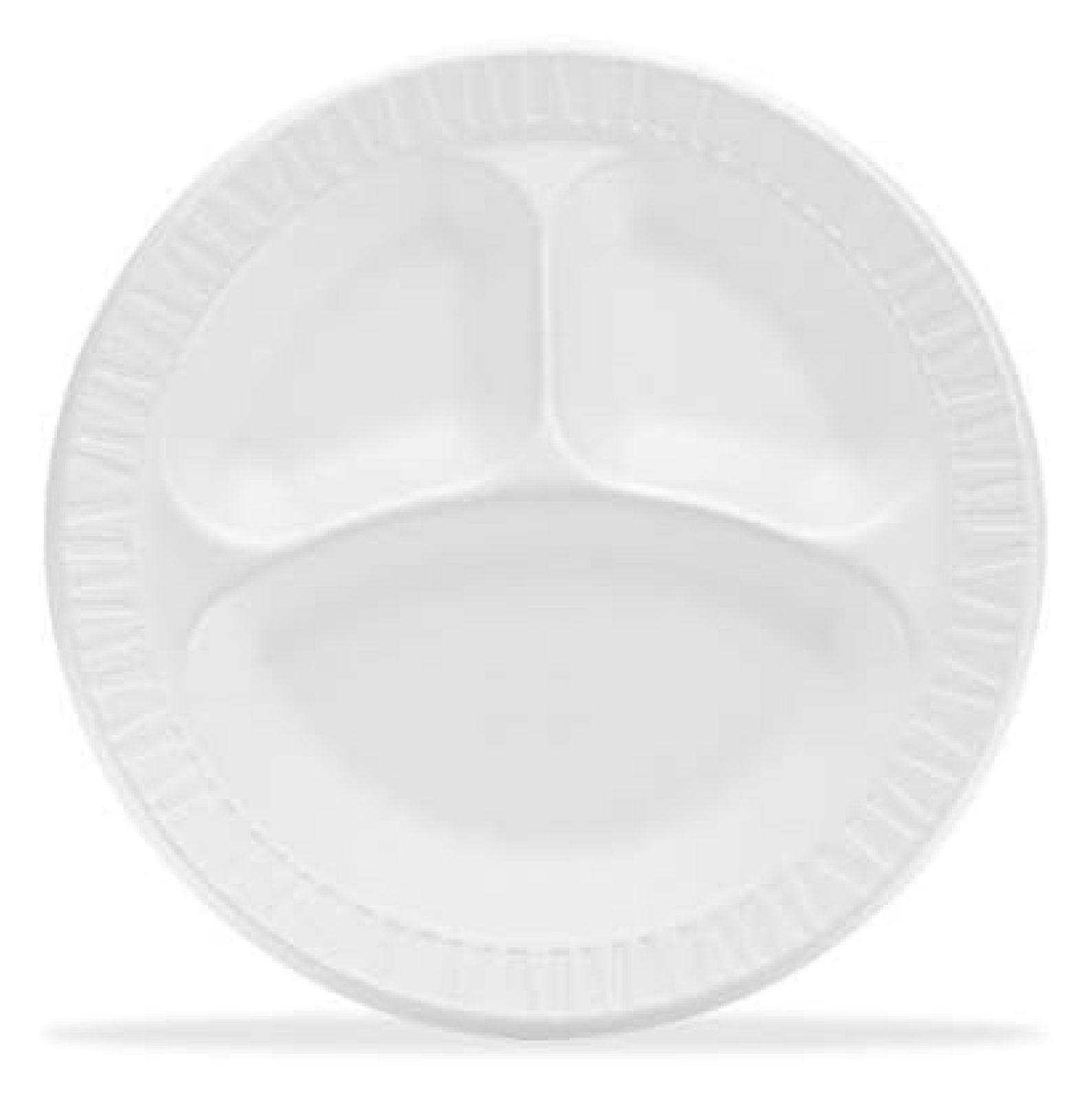 Li shun jin 10CPWCR Concorde Foam Plate, Compartmented, 10 1/4" dia, WE ...