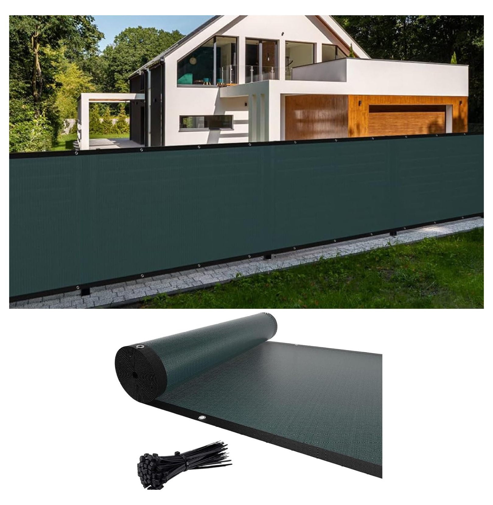 Li shun jin 5ft x 50ft Privacy Fence Screen, Green Fence Covering ...